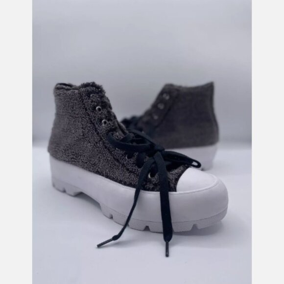 Converse | Shoes | Converse Chuck Taylor All Star Faux Fur Sneakers Us ...